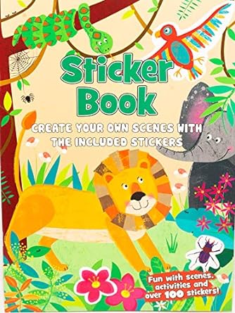 Create Your Own Scenes Jungle Sticker Book – MPHOnline.com