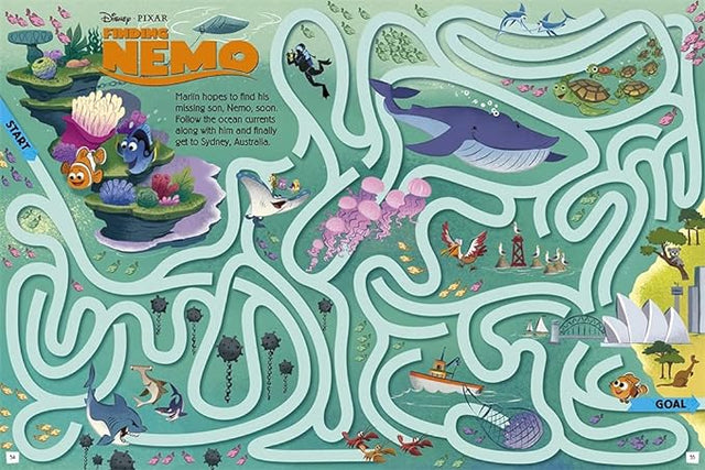 The Disney Book of Mazes: Explore the Magical Worlds of Disney and Pix ...