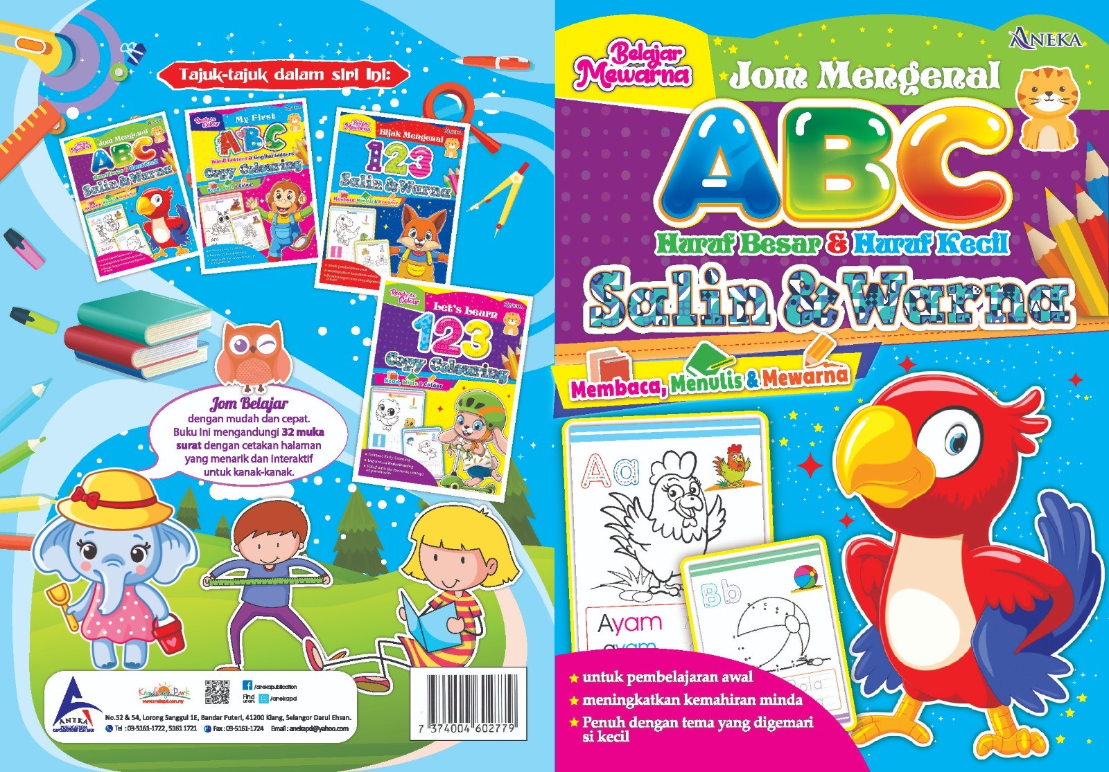 Jom Mengenal Abc Huruf Besar & Huruf Kecil (Salin & Warna) – MPHOnline.com