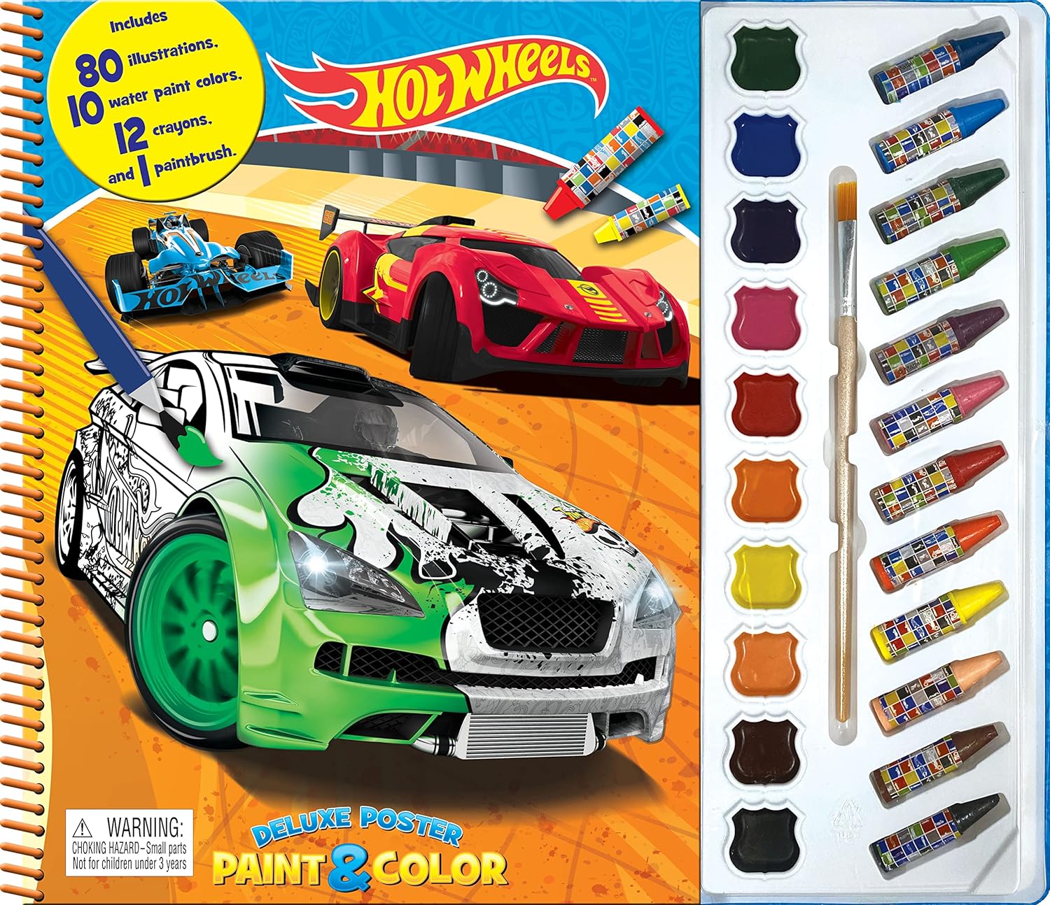 Deluxe Poster Paint & Color: Mattel Hot Wheels – MPHOnline.com