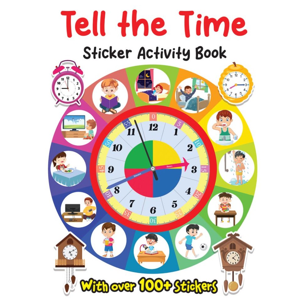 Tell the Time Sticker Activity Book – MPHOnline.com