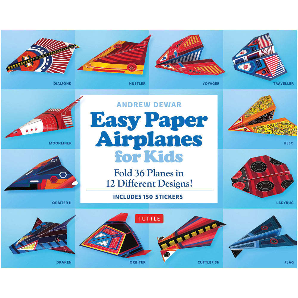 Easy Paper Airplanes for Kids Kit: Fold 36 Paper Planes in 12 Differen ...
