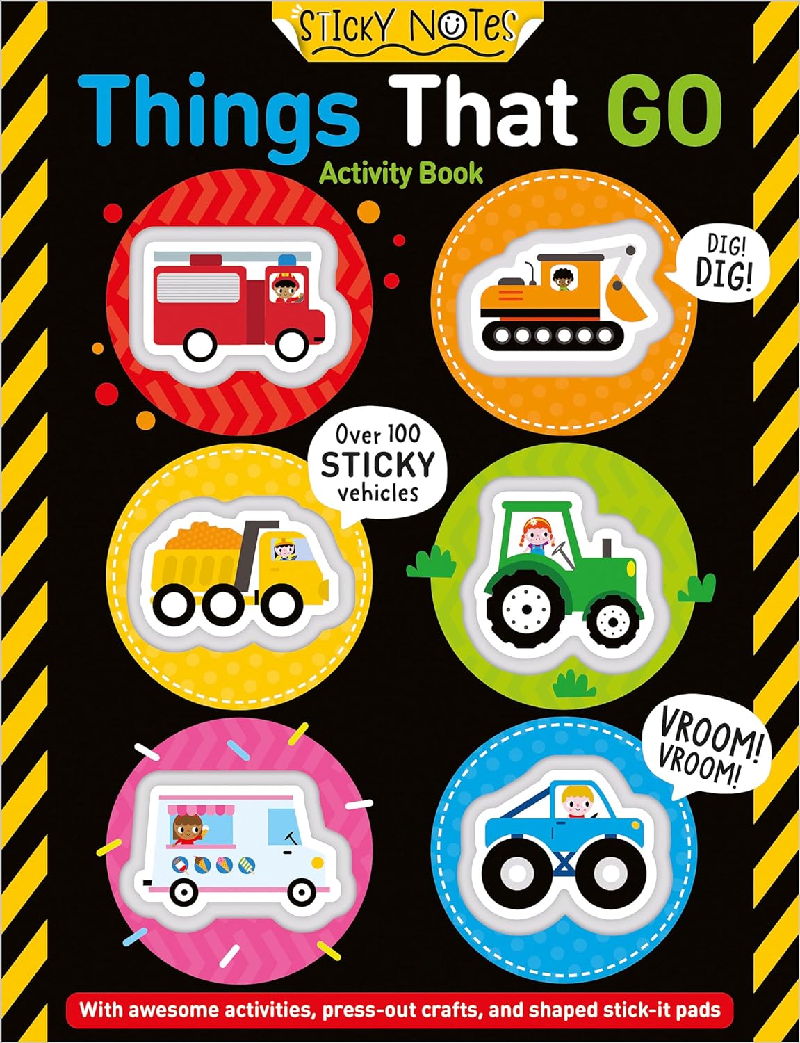 Sticky Notes Sticky Notes Things That Go Activity Book – MPHOnline.com