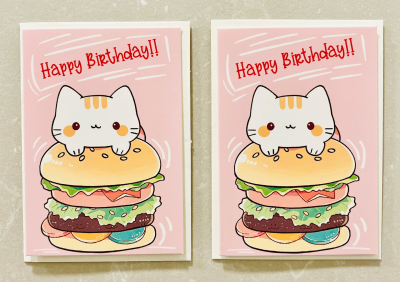 EMMA5 Burger Birthday Card Pack – MPHOnline.com