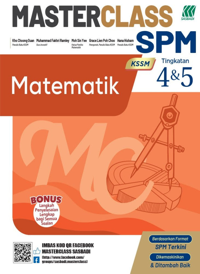 MasterClass SPM Matematik (Edisi 2025) – MPHOnline.com