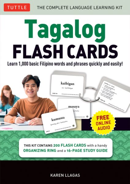 Tagalog Flash Cards Kit: Learn 1,000 Basic Filipino Words and Phrases ...