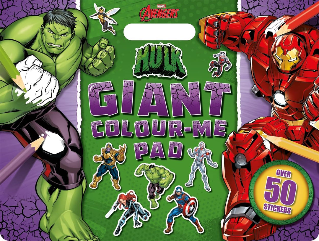 Marvel Avengers Hulk: Giant Colour Me Pad – MPHOnline.com