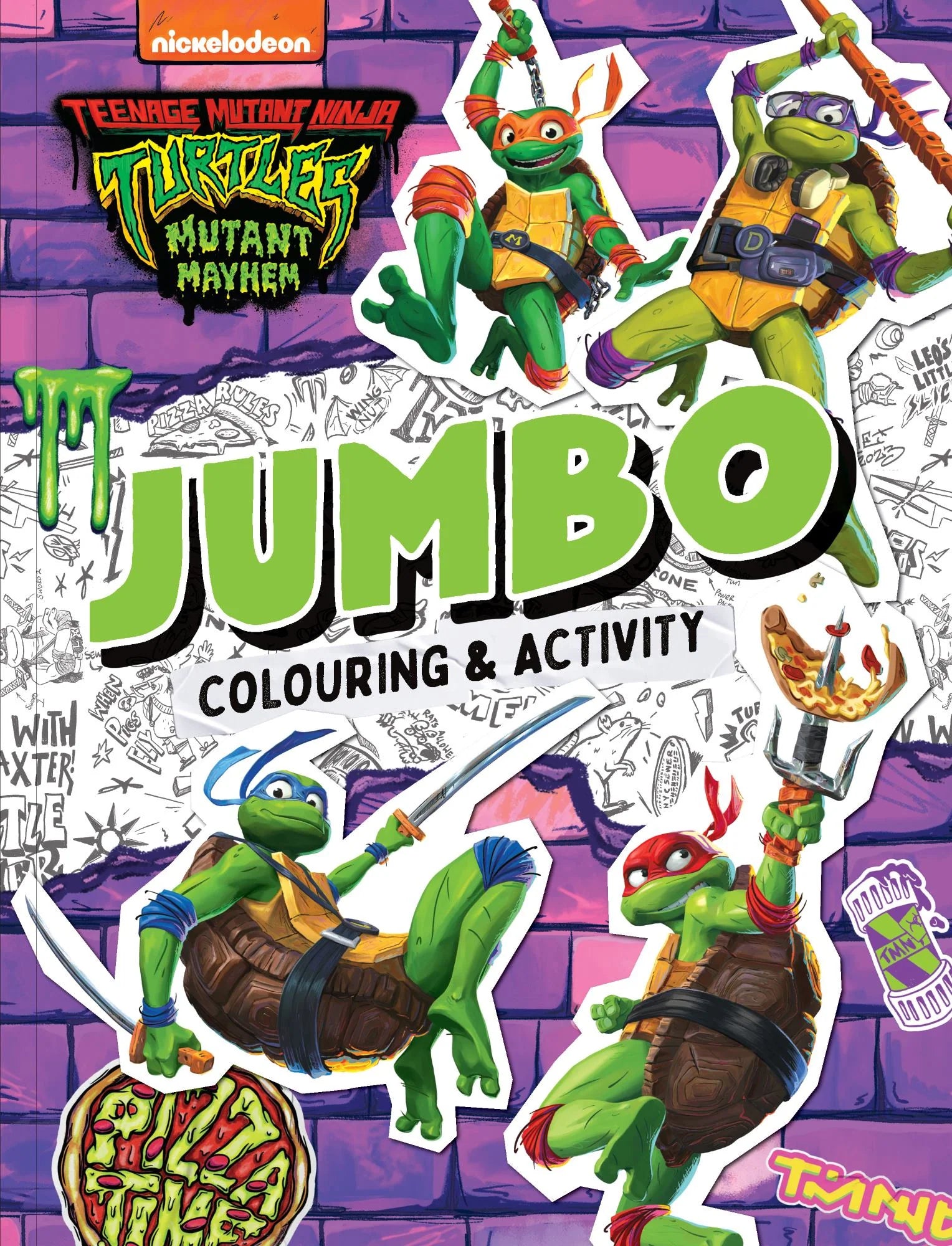 TMNT Mutant Mayhem Jumbo Colouring & Activity Book – MPHOnline.com