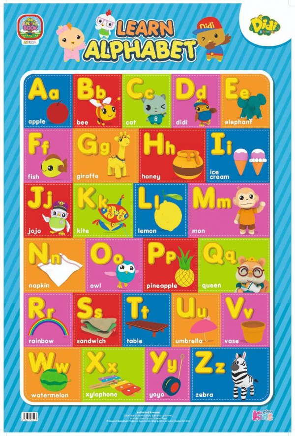 Poster Learn Alphabet Didi & Friends – MPHOnline.com