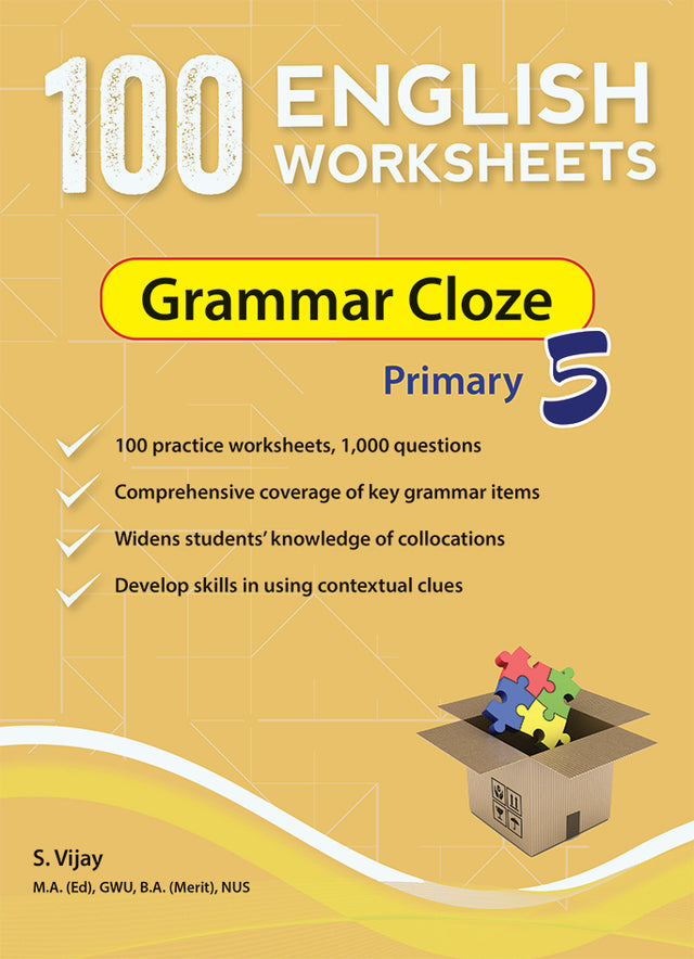 100 English Worksheets P5 Grammar Cloze – MPHOnline.com