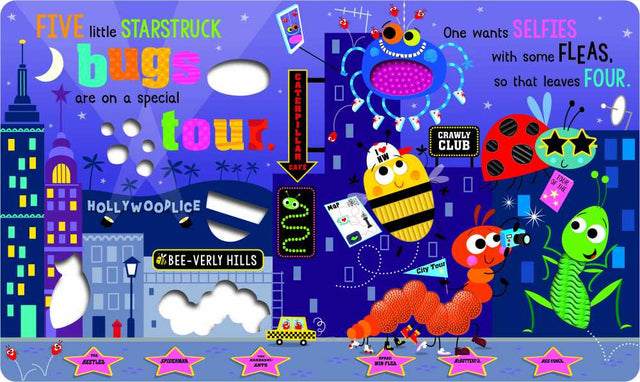 CZD1125_20 Never Touch The Bugs Cased Board Book With 5 Silicone Shape ...